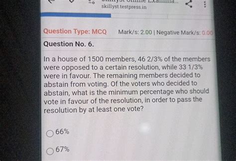 Question Type MCQ Mark S 200 Negative Mark S StudyX