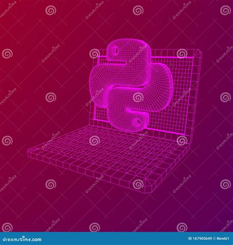 Indicatore Di Linguaggio Del Codice Python Illustrazione Vettoriale Illustrazione Di