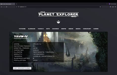 github lucasejones star wars planet explorer built using react a web app that fetches and