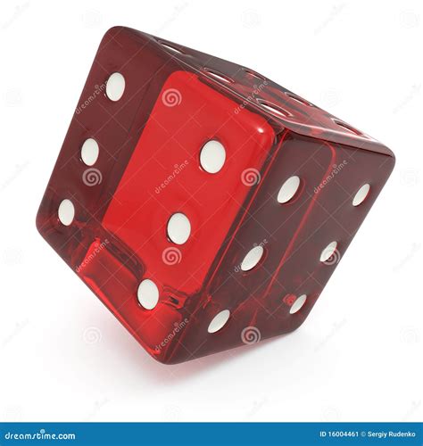 All Six Red Dice Isolated On White Stock Illustration Illustration Of