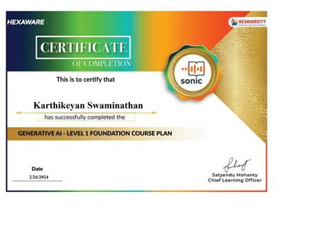 Karthikeyan Swaminathan On Linkedin Completed Foundation Level 1 Gen