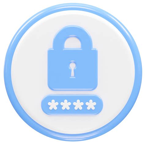 Password Icon Rendering Illustration 3d Element 33158380 Png