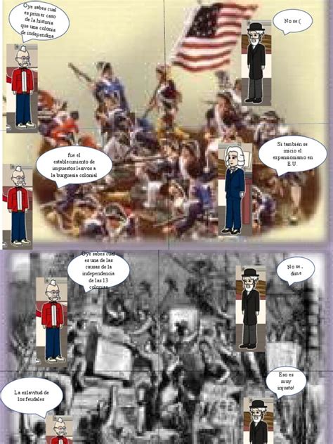 Comic Independencia De Las 13 Colonias Pdf Teorías Políticas Europa