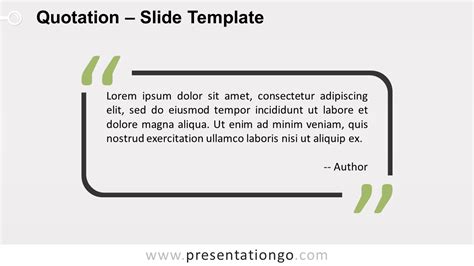Quotation Slide Template
