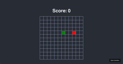Snake React Codesandbox
