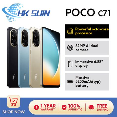 POCO C Inch Screen Smartphone GB GB UNISOC T Octa Core
