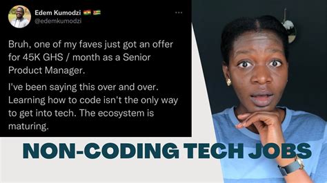 Non Coding Roles In Tech Hannah Kwaw Youtube