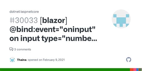 Blazor Bindeventoninput On Input Typenumber Make It Unable To Input Minus Character