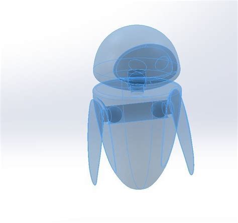 Robot Eva From Wally 3d Model 3d Printable Cgtrader