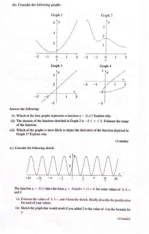 Solved B Consider The Following Graphs Graph Graph 2 G 3