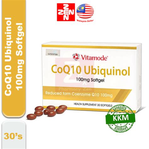 Vitamode CoQ10 Ubiquinol 100mg Softgel 30s Exp 9 2024 Lazada