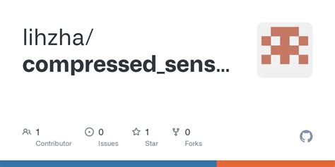 GitHub Lihzha Compressed Sensing