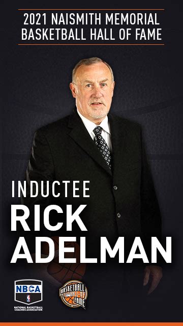 Congratulations To Coach Rick Adelman 2021 Naismith Memorial Basketball Hall Of Fame