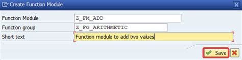 How To Create Abap Function Module In Sap Using Transaction Se37