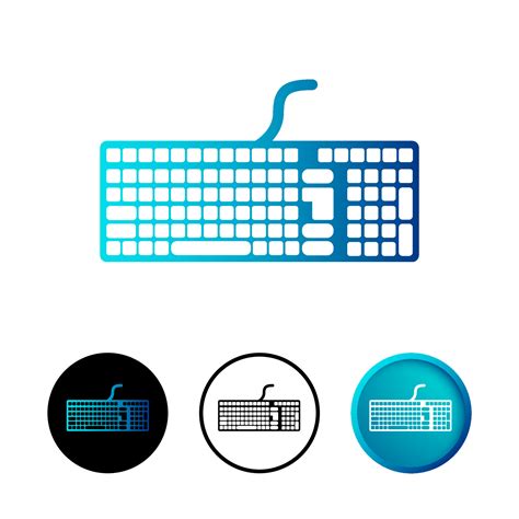 Abstract Computer Keyboard Icon Set Vector Art At Vecteezy