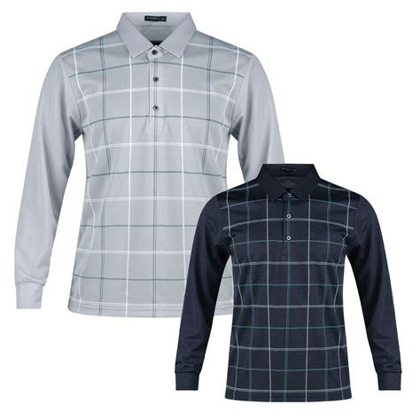 핫딜 럭스골프 남성 인견 체크 긴팔 골프셔츠 Rm3s403 딜팡 골프용품 전문쇼핑몰