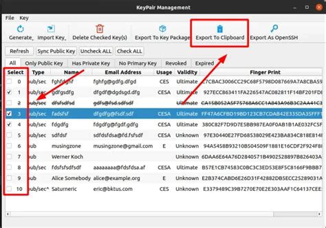 Import Export Key Pair Gpgfrontend