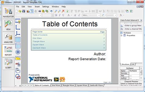 Automating Report Generation With Labview And Diadem Ni Community