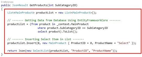 Creating Simple Cascading Dropdownlist In Aspnet Core Mvc With New Tag