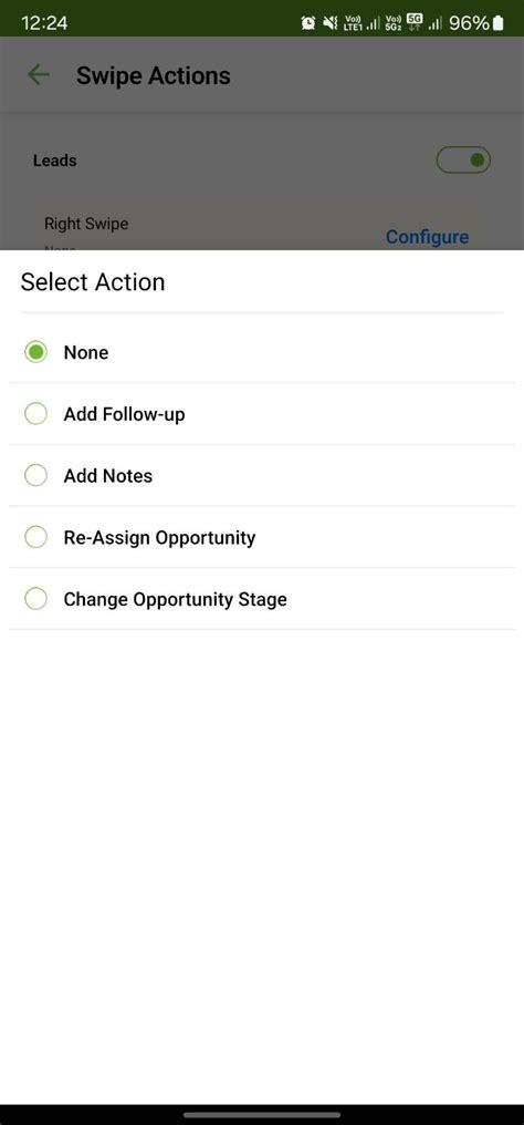 Navigation Settings And Swipe Actions Mobile App Meritto