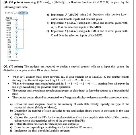 Solved Q1 30 Points Assuming 127−no10abcdefg2 A