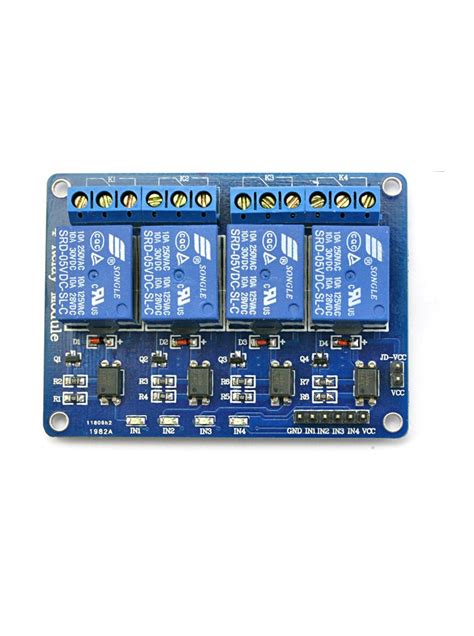 Modulo 4 Canales A Rele 5v Compatible Con Arduino Contactos Rele