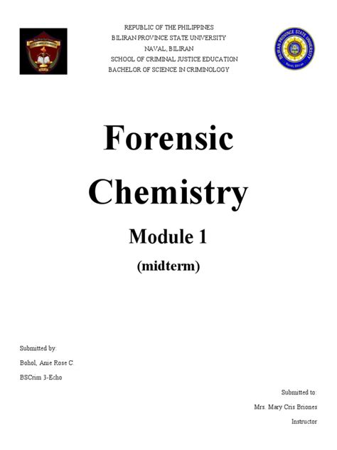 Forensic Chem Module 1 Midterm All Lessons And Activities Pdf Semen Crime Scene