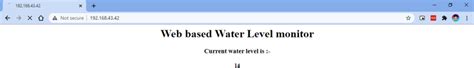 IoT Based Water Level Indicator Using Ultrasonic Sensor