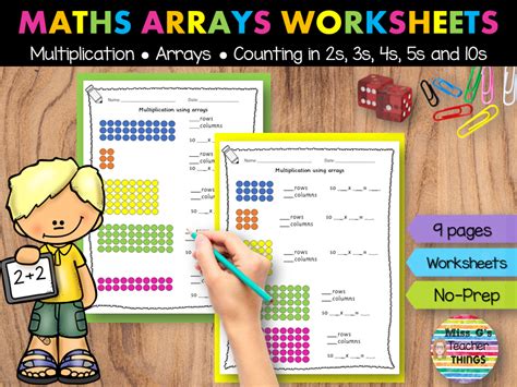 Year 3 Arrays Counting In 2s 5s 10s 3s And 4s Multiplication Beginners Scaffolded