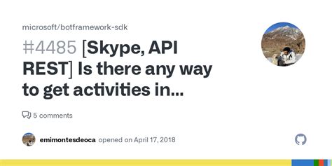 Skype Api Rest Is There Any Way To Get Activities In Conversations