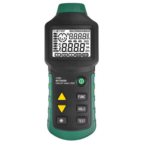 Digital Circuit Analyzer True Rms Ac Voltage Rcd Gfci Electrical Tester Line Fault Test Device