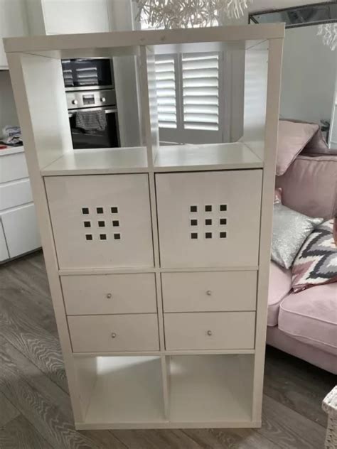 Ikea Kallax Cube Shelving Storage Unit Bookcase Room Divider Drawers
