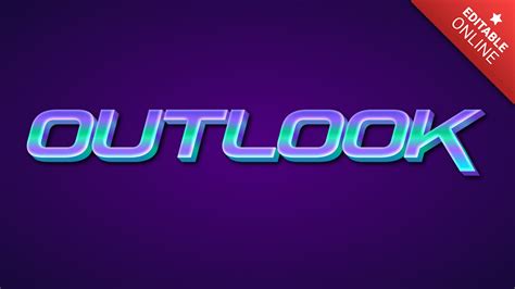 Outlook Fantasy Text Effect Generator