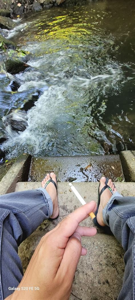 Flip Flops And A Cigarette Me In July Smoking A Cigarette And Wearing My Favourite Brand Of