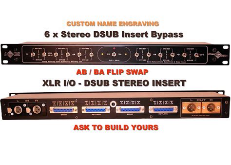 6 X Stereo Mastering Insert Bypass Switch Flip Swap Sequence Reverb