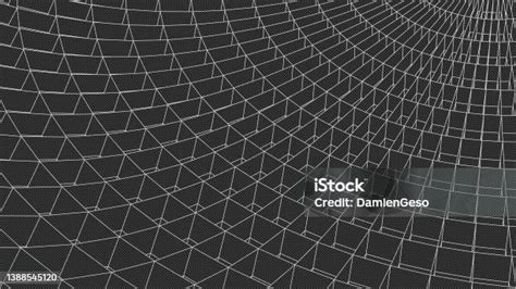 추상적인 3d 조명 왜곡 메쉬 구체 네온 간판입니다 미래 기술 Hud 요소입니다 우아한 파괴 큰 데이터 시각화 3차원 형태에 대한 스톡 벡터 아트 및 기타 이미지 Istock