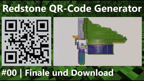 Qr Code Encoder 00 Finale Und Download Minecraft Redstone Youtube