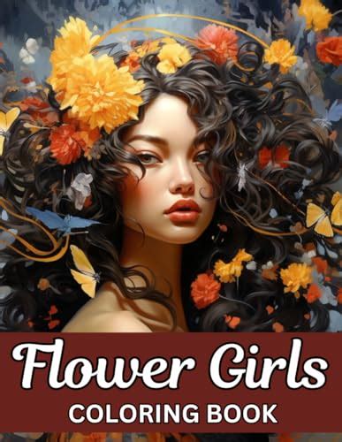 Flower Girls Coloring Book Beautiful Flower Girls Coloring Book For