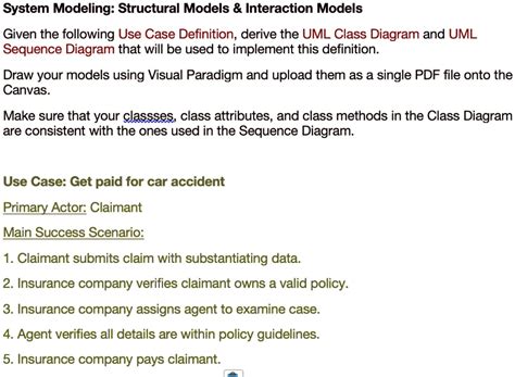 SOLVED Text System Modeling Structural Models Interaction Models Given The Following Use Case