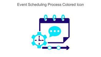 Event Scheduling Process Colored Icon In Powerpoint Pptx Png And Editable Eps Format PPT Template