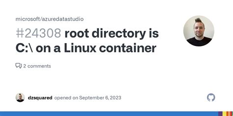 Root Directory Is C On A Linux Container · Issue 24308 · Microsoft