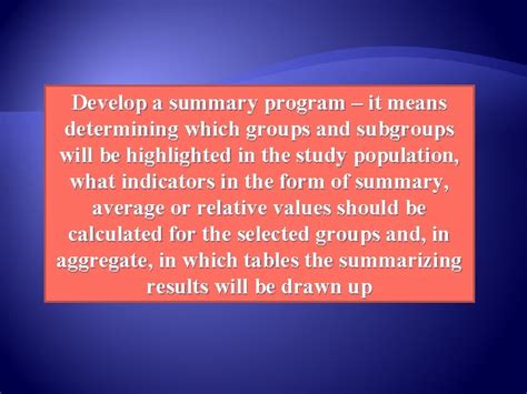 Topic 4 Summarizing And Grouping Of Statistics Data