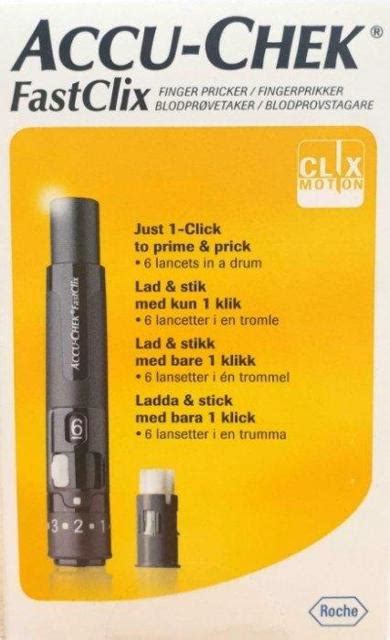 Accu Chek FastClix Kit Blodprovtagare Sex Lansetter 1 St I Lager Pris 131 159 Kr