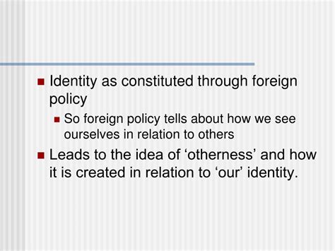 Ppt Post Structuralism Discourse Analysis And Foreign Policy