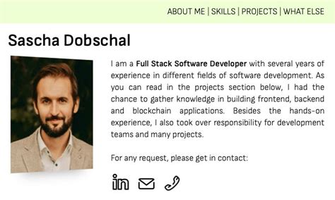 sascha dobschal on linkedin javascript html css