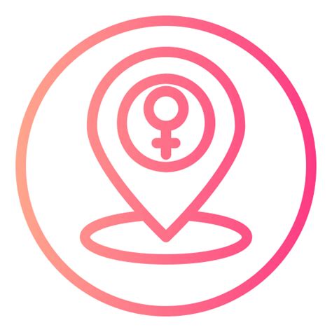 Map Pointer Generic Gradient Outline Icon