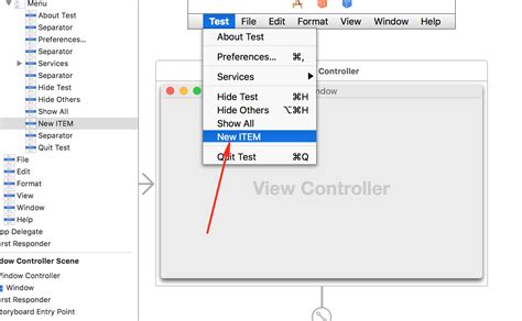 Swift How To Add A Selector To A Menu Item When Using Storyboard Stack Overflow