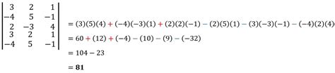 How To Use Sarrus Rule In Finding Determinant Of A 3x3 Matrix