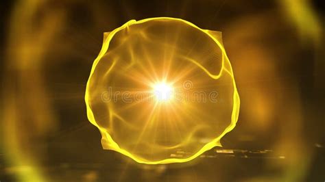 Intro Circle Background Animation Orange Color Motion Abstract Of Particle Form Seamless