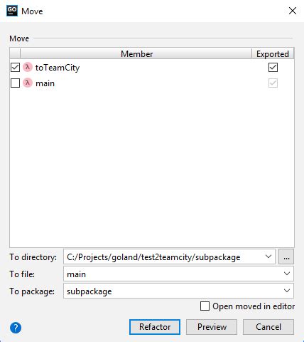 Move And Copy Refactorings Help IntelliJ IDEA